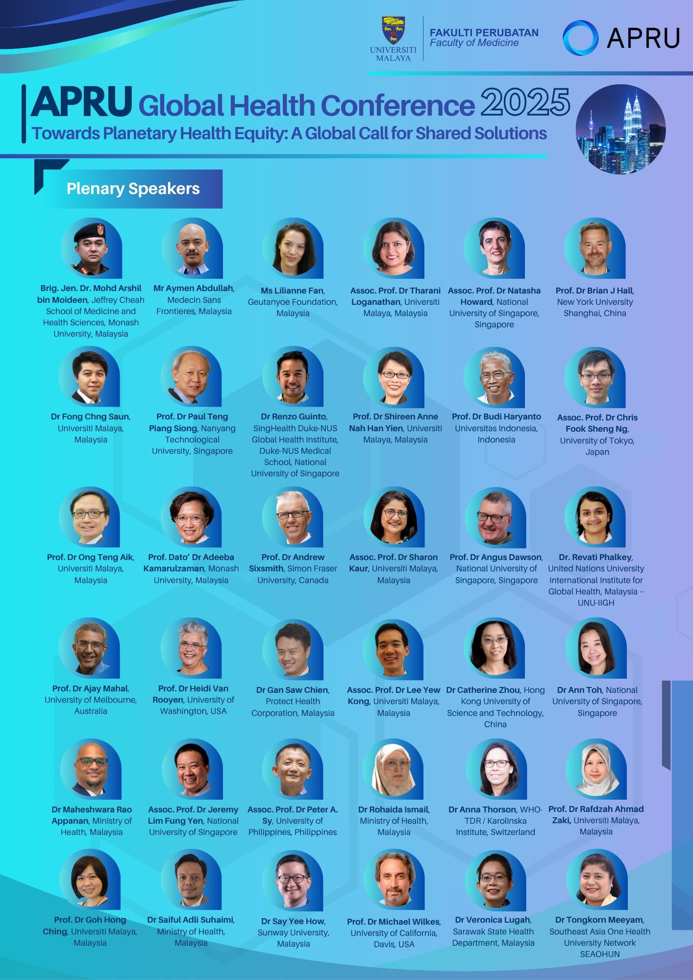 Promotional Materials – 18th APRU Global Health Conference 2025